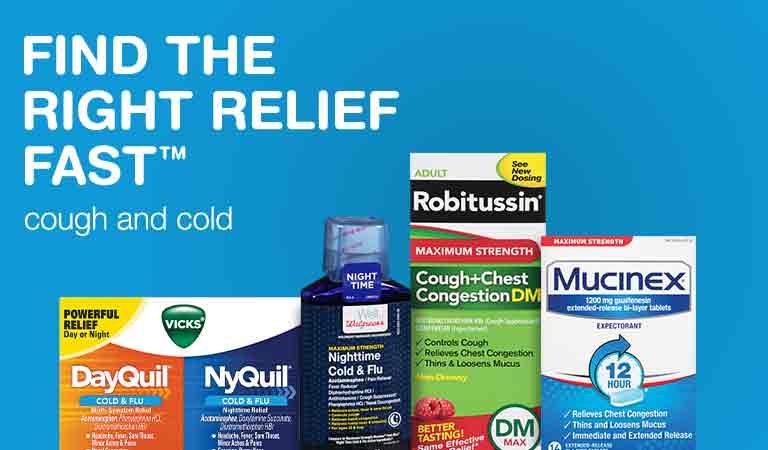 Cough, Cold and Flu Medications | Walgreens