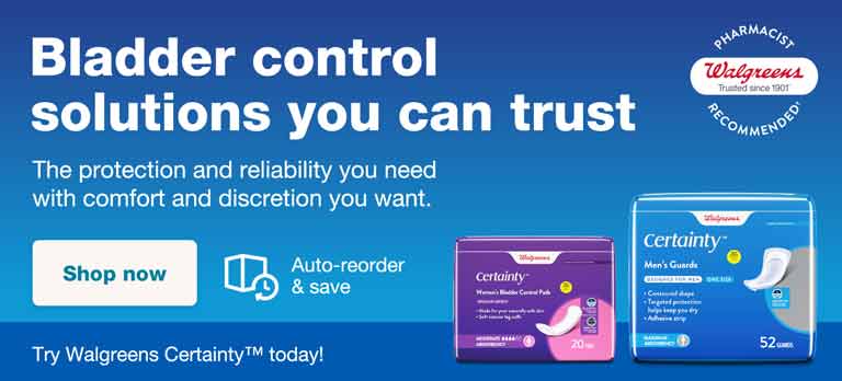 Incontinence Products | Walgreens