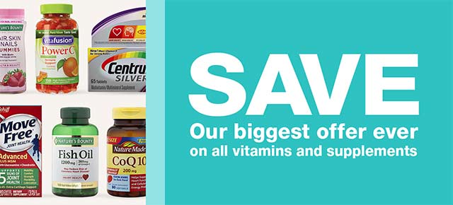 Vitamins and Supplements - Weekly Deals | Walgreens
