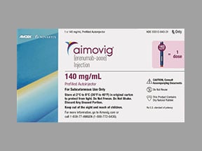 Aimovig Dosing CGRP Monoclonal Antibodies For Chronic Migraine: Year 1